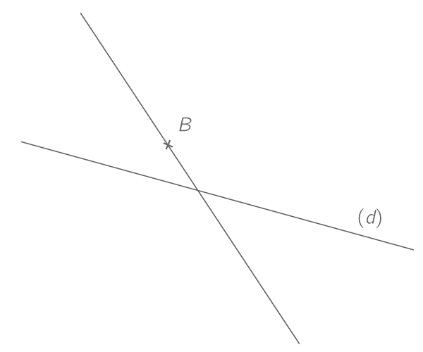 Tracer la perpendiculaire à une droite passant par un point donné - 6e ...
