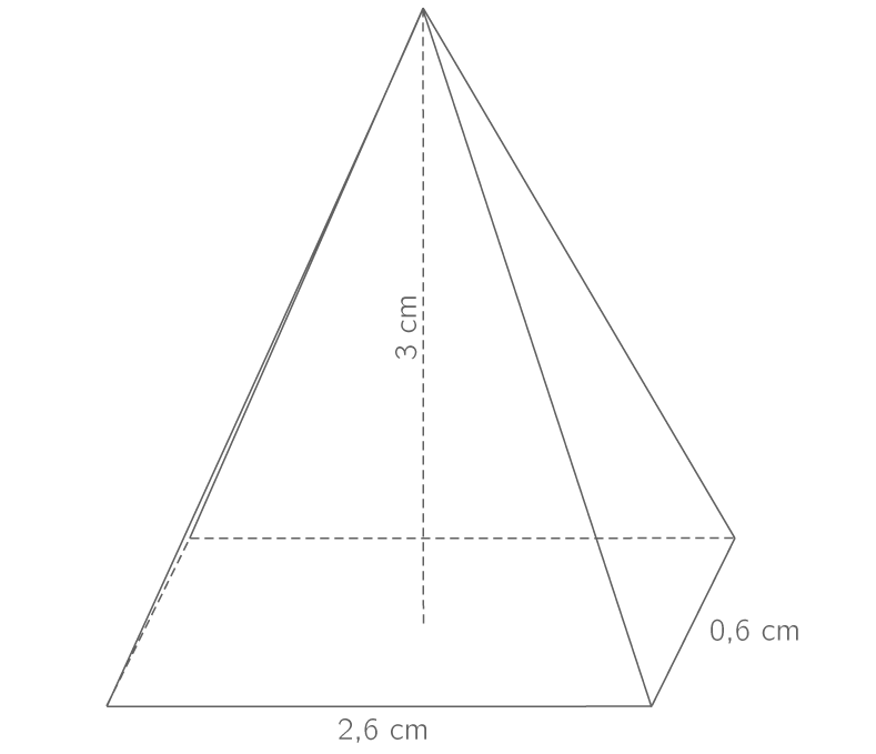 Calculer le volume d'une pyramide à base rectangulaire - 4e - Exercice ...