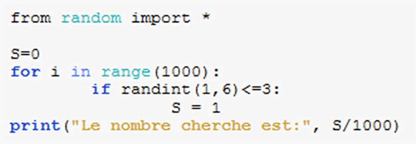 Modéliser un tirage sur Python - 2nde - Exercice Mathématiques - Kartable