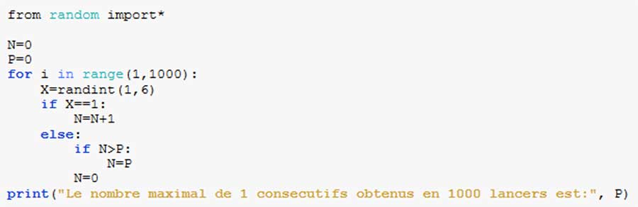 Modéliser un tirage sur Python - 2nde - Exercice Mathématiques - Kartable