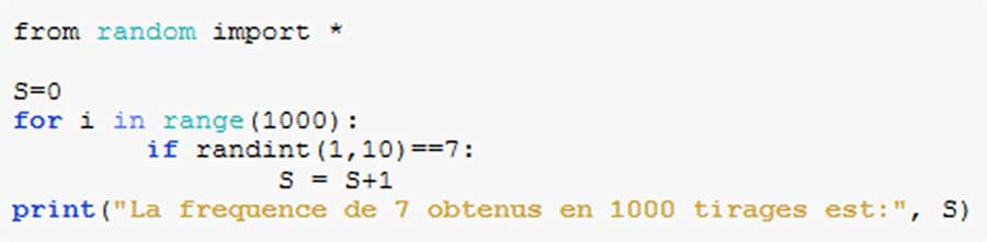 Modéliser un tirage sur Python - 2nde - Exercice Mathématiques - Kartable