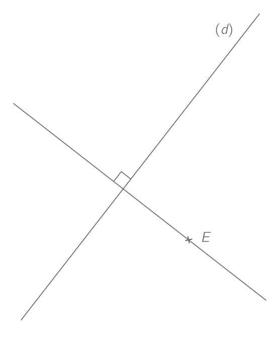 Tracer la perpendiculaire à une droite passant par un point donné - 6e ...
