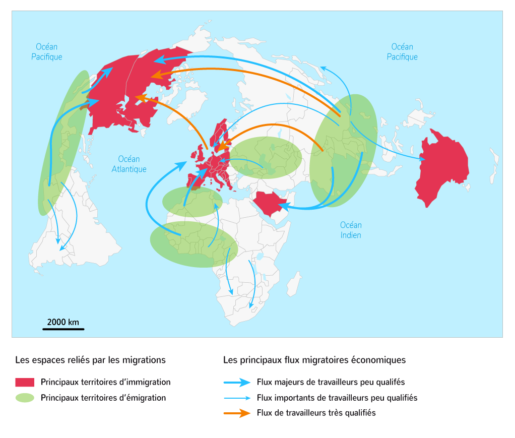 Les migrations internationales - 2nde - Cours Géographie - Kartable