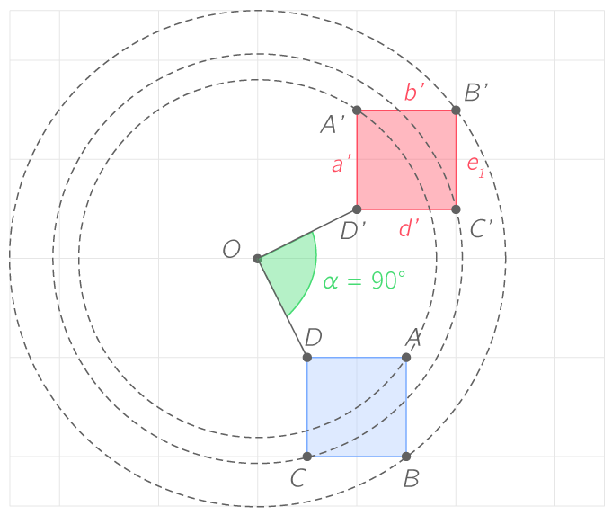 Construire l'image d'un point par une rotation - 4e - Exercice ...