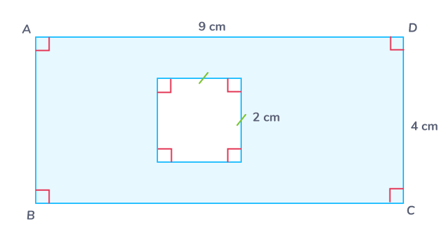 Calculer l'aire d'une figure complexe par soustraction d'aire de ...