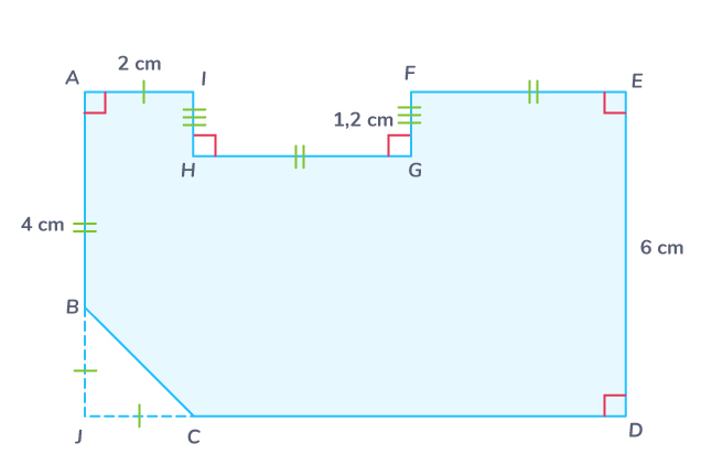 Calculer l'aire d'une figure complexe par soustraction d'aire de ...